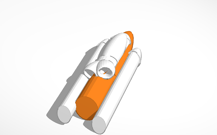 3D design space shuttle - Tinkercad