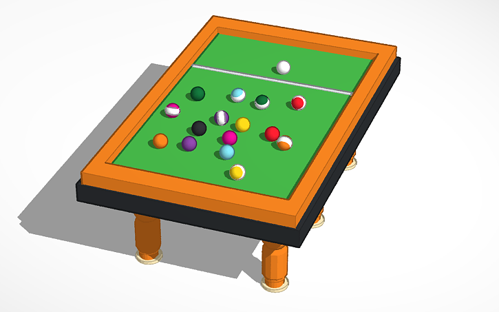 3D design Billiard Table | Tinkercad