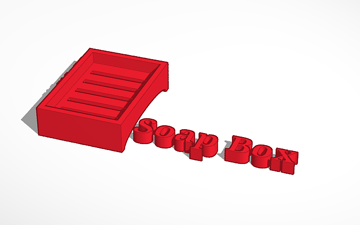 3D design Soap Box - Tinkercad
