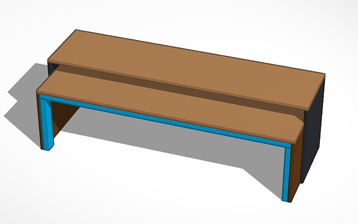 3D design desk - Tinkercad