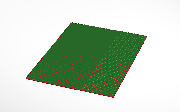 3D design Grid Plate - Tinkercad