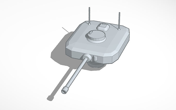 3D design Tank turret V-2 - Tinkercad