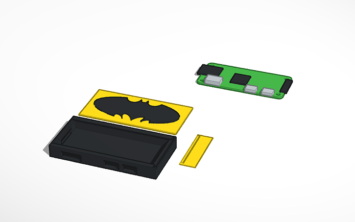 3D design Batman Pi Zero Case - Tinkercad