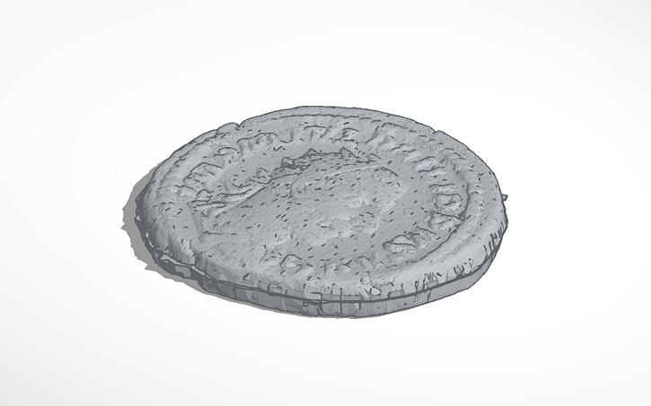 3D design Roman coin - Tinkercad
