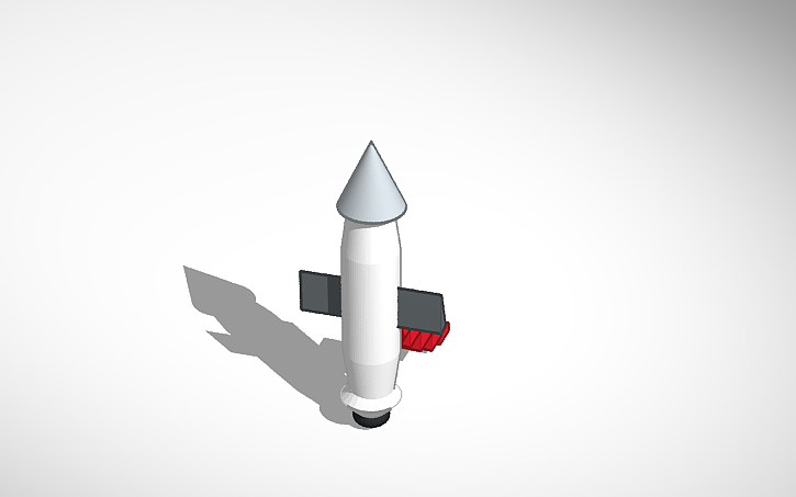 3D design Roket modeli (kodsuz) | Tinkercad