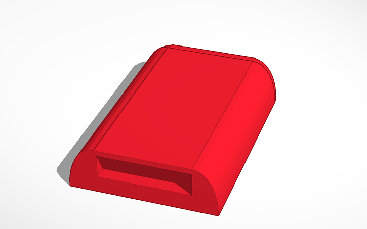 3D design Screw-Mounted Apple TV Remote Holder - Tinkercad
