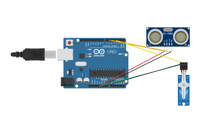 Circuit design Trash Bin - Tinkercad