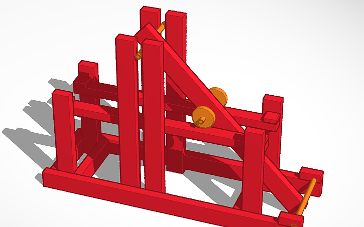3D design Floating Arm Trebuchet - Tinkercad