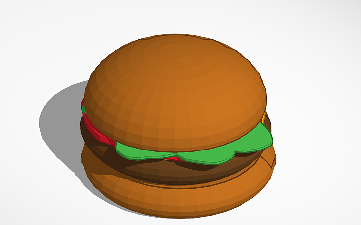 3D design burger - Tinkercad