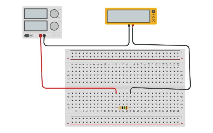 Circuit design Quiz c) | Tinkercad