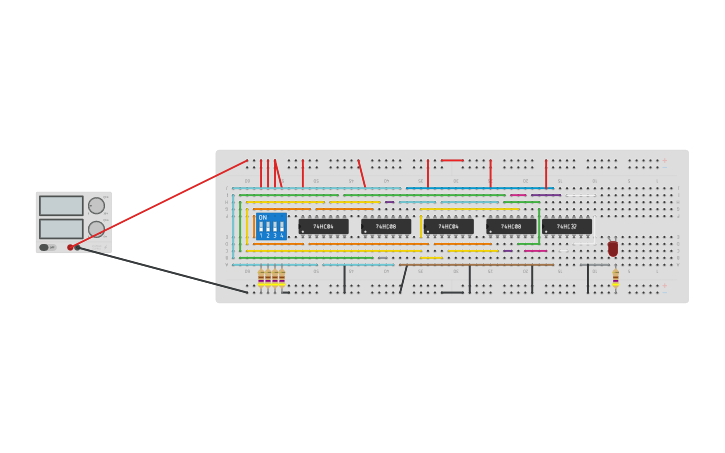 Circuit design problema 4 - Tinkercad