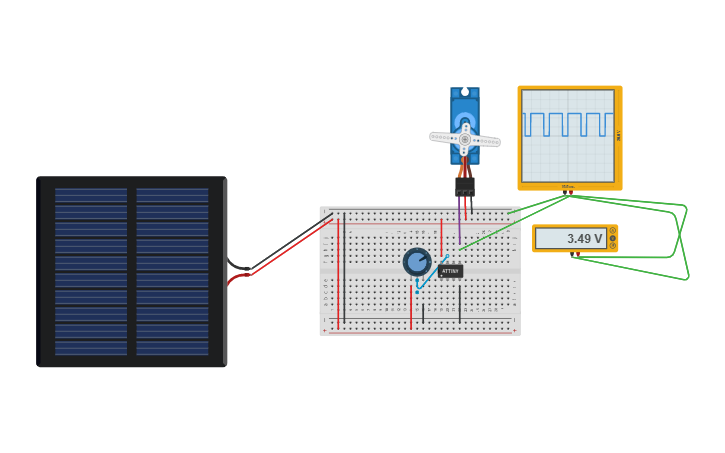 Circuit design Copy of servo ATtiny Dikhanbayev | Tinkercad Circuit design Copy of servo ATtiny Dikhanbayev | Tinkercad