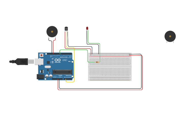 Circuit Design Copy Of Projeto Led E Sensor Tempratura Tinkercad