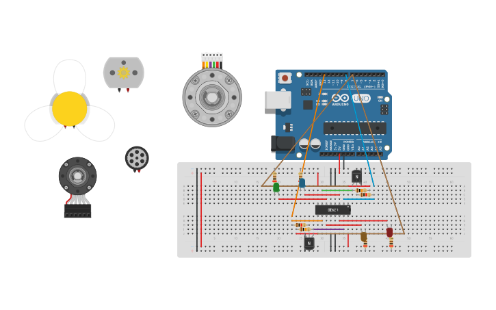 Circuit Design Stepper Driver Stepper Library Tinkercad