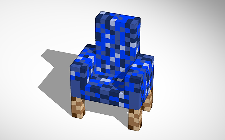 3D design minecraft custom chair | Tinkercad