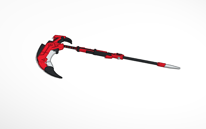 3D design scythe 2 - Tinkercad