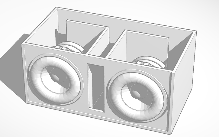 3D design subwoofer 3. | Tinkercad