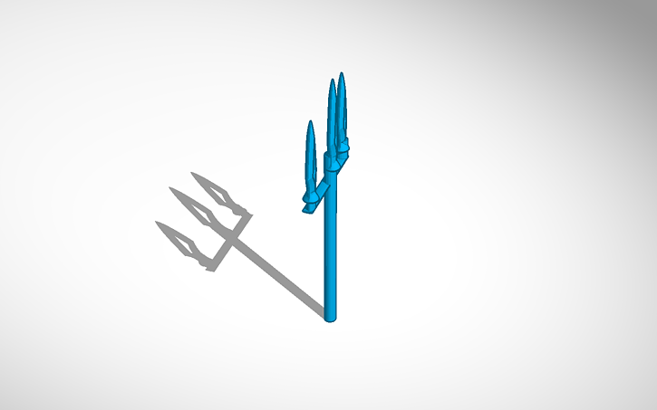 3D design trident - Tinkercad