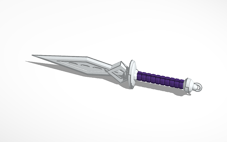 3D design Fantasy Dagger - Wraith Bane - Tinkercad