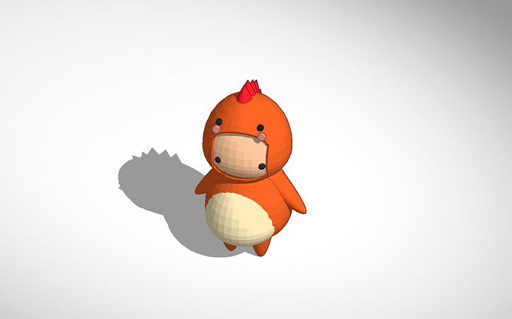 3D design Charmander Chibi | Tinkercad