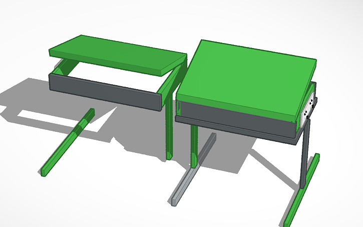 3D design desk - Tinkercad