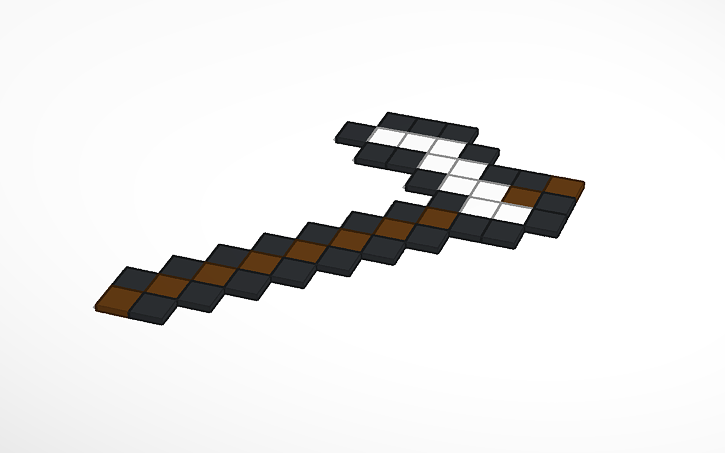 3D design cool weapon minecraft | Tinkercad