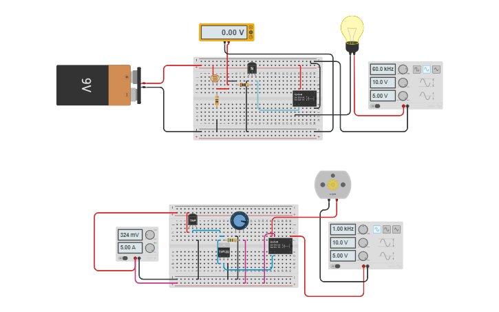Circuit design CLASE ELECTRONICA 27-5-24 - Tinkercad