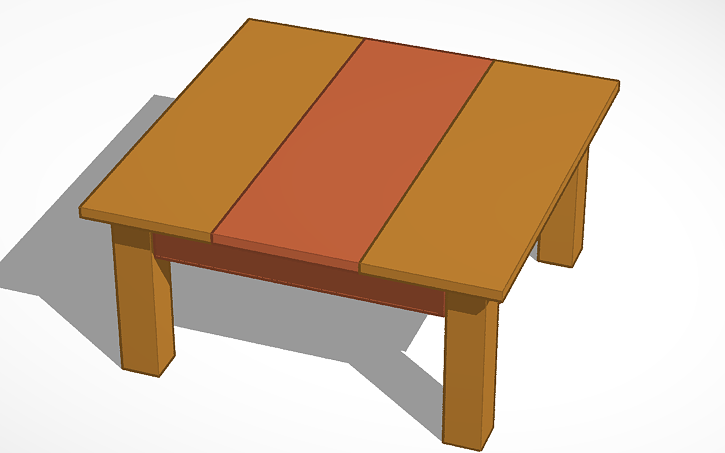 3D design table - Tinkercad