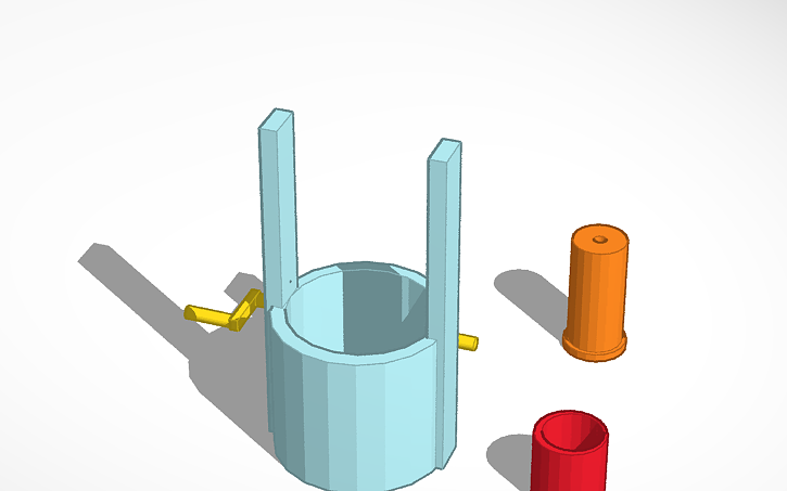 3D design pozo maquina simple - simple machine - Tinkercad