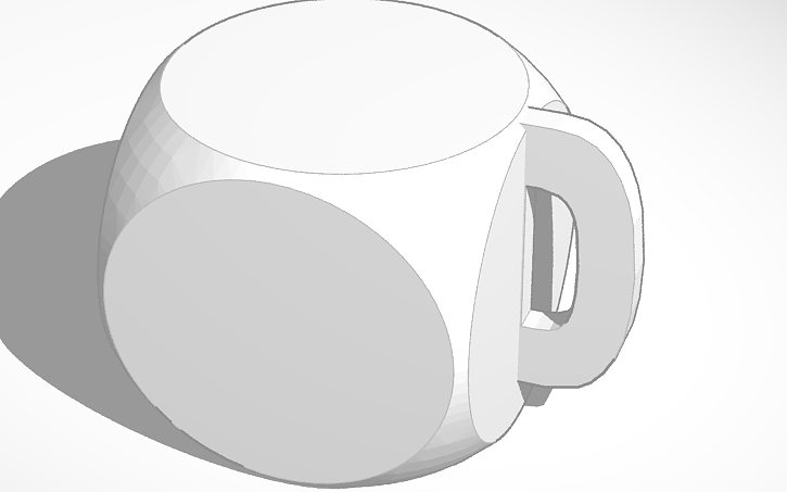 3D design Copy of M Mug Extruded | Tinkercad