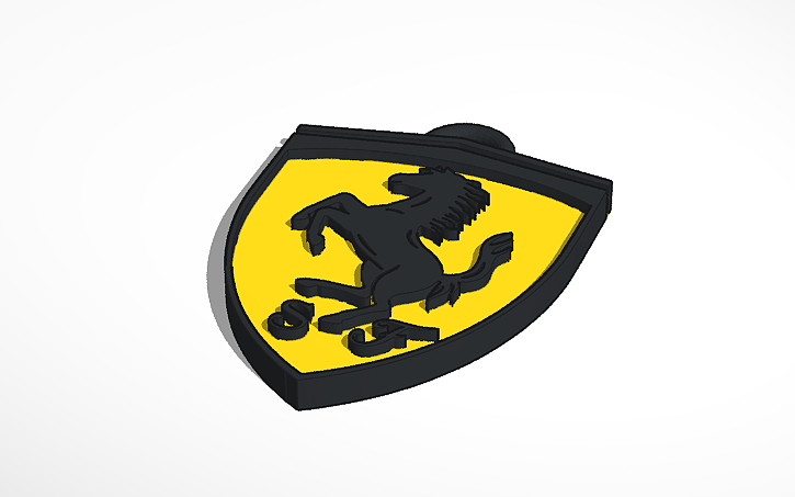 3D design Logo Ferrari - Tinkercad