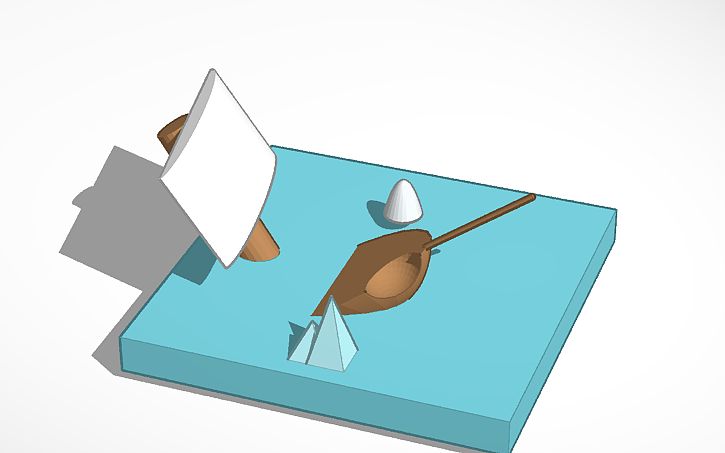 3D design sinking ship - Tinkercad