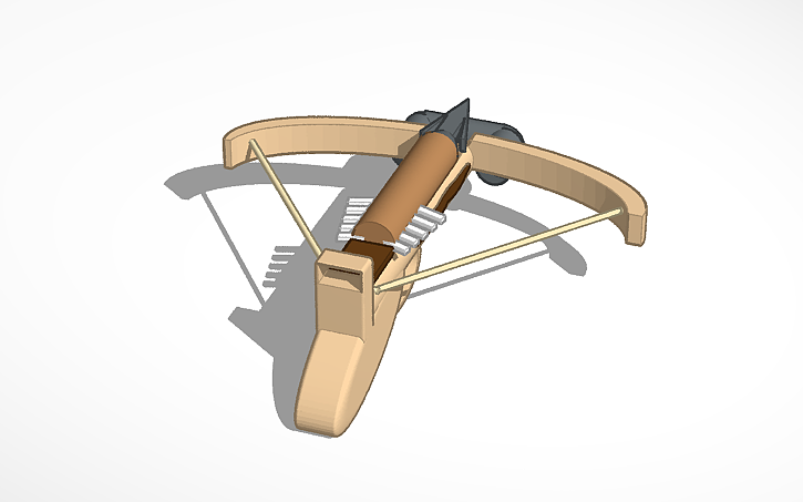 3D design crossbow - Tinkercad