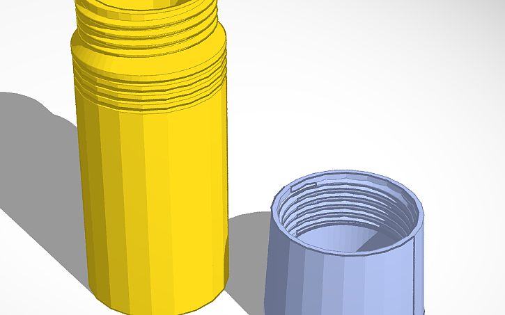 3D design Case with screw lid - Tinkercad