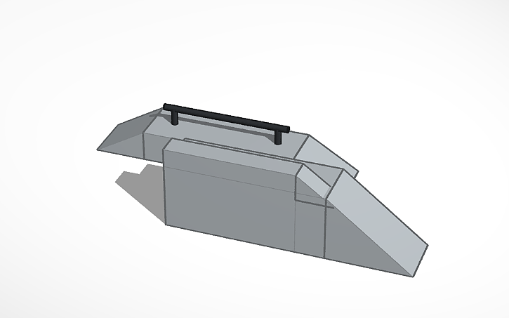 3D design Tech Deck Ramp - Tinkercad