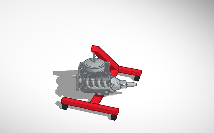 3D design Car Engine - Tinkercad