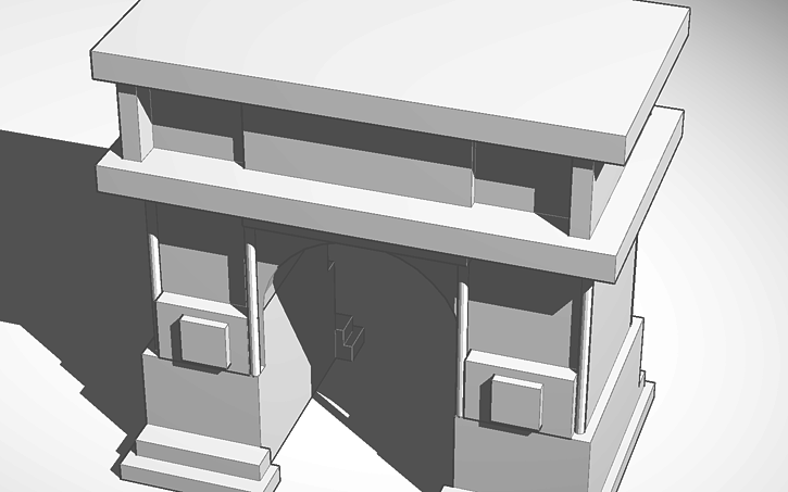 3D design Long Arch of Titus - Tinkercad