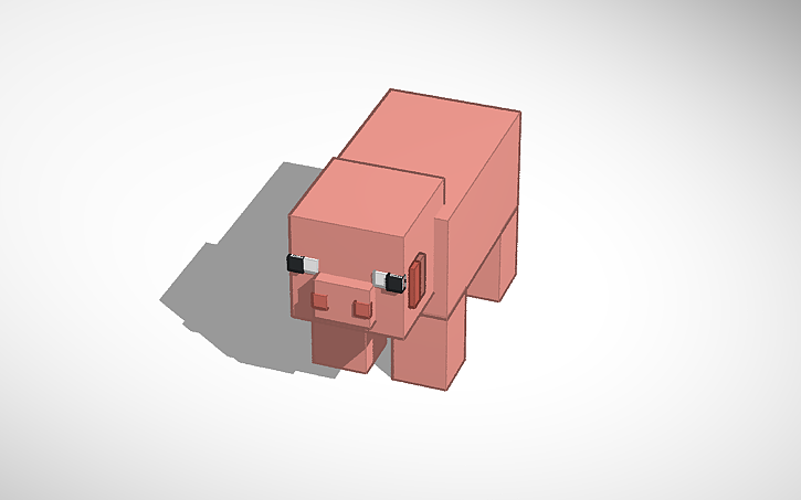 3D design Porc de Minecraft | Tinkercad