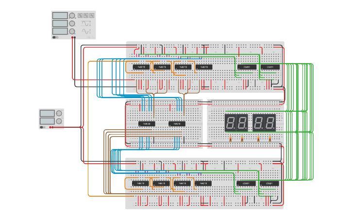 Circuit Design Cronometro Tinkercad
