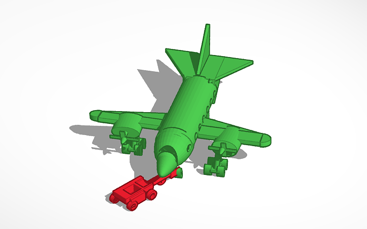 3D design airplane | Tinkercad