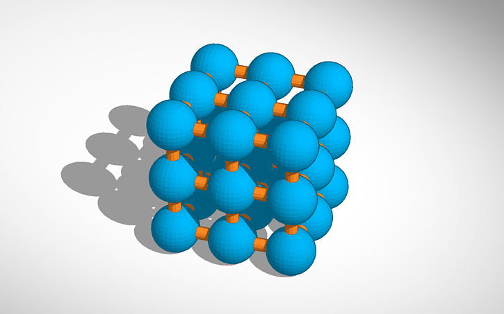 3d Design Face Centered Cubic Tinkercad