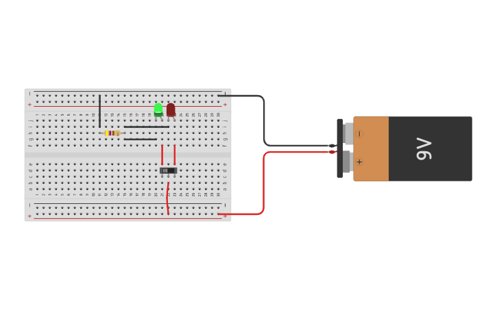 Circuit Design Switching Between Leds Using Slide Switch Tinkercad
