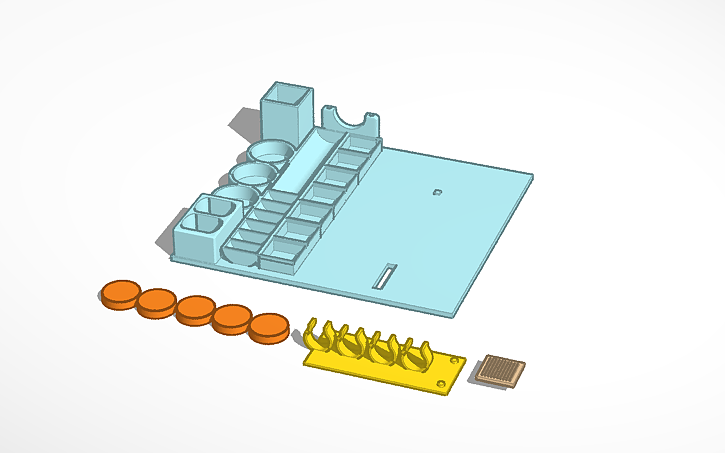 3D design base trabajo slot scx | Tinkercad