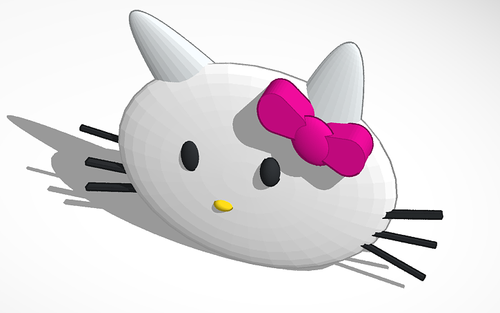 3D design hello kitty - Tinkercad