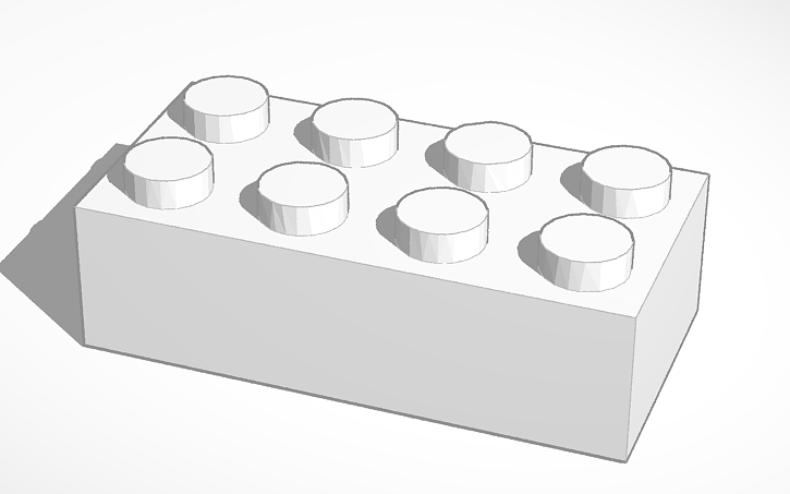 3D design accurate lego size - Tinkercad
