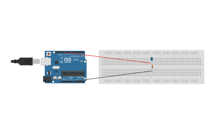 Circuit design Encender un led ardiuno - Tinkercad