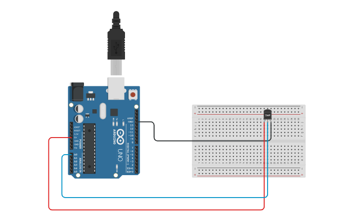 Circuit Design Temperature Sensor Using Lm35 Lm36 Tinkercad