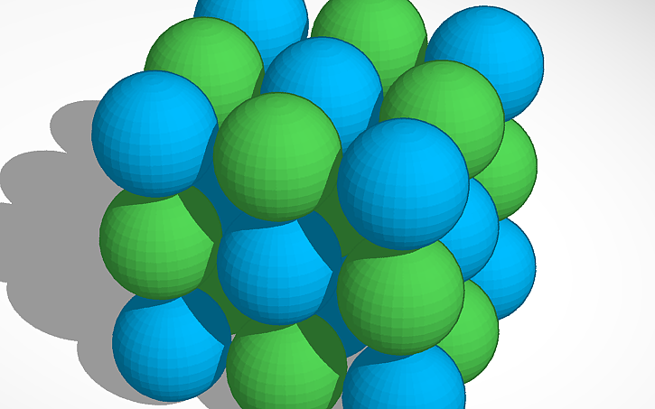 3D design Nacl 3D design Model - Tinkercad