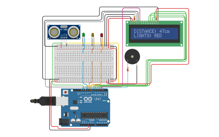 Circuit design Basic Car Parking Alert with Ultrasonic Sensor (BCA_2B ...