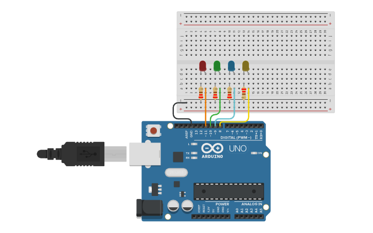 Circuit design 시리얼 통신기초 (3) - Tinkercad